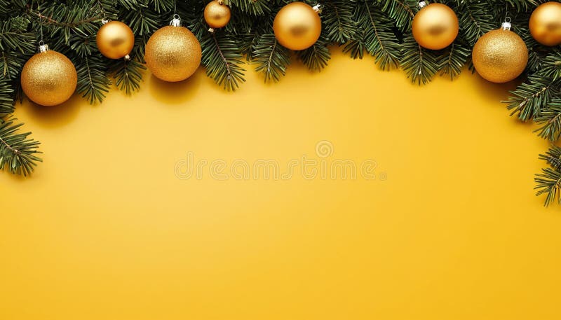 Yellow Christmas Background – Bright and Cheerful Holiday Design for ...