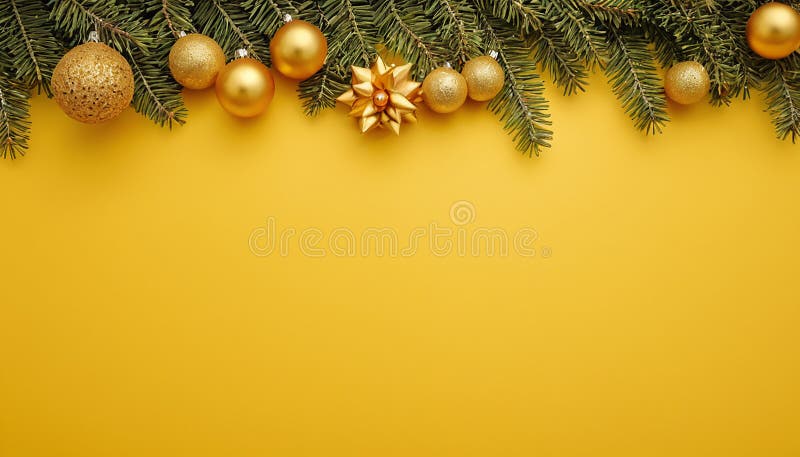 Yellow Christmas Background – Bright and Cheerful Holiday Design for ...