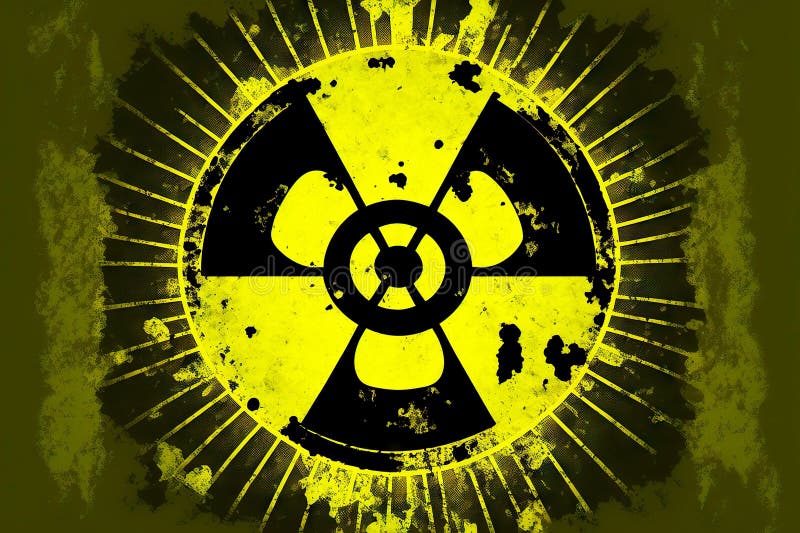 Yellow Circle with Black Segments To Indicate Radiation Hazard Stock ...