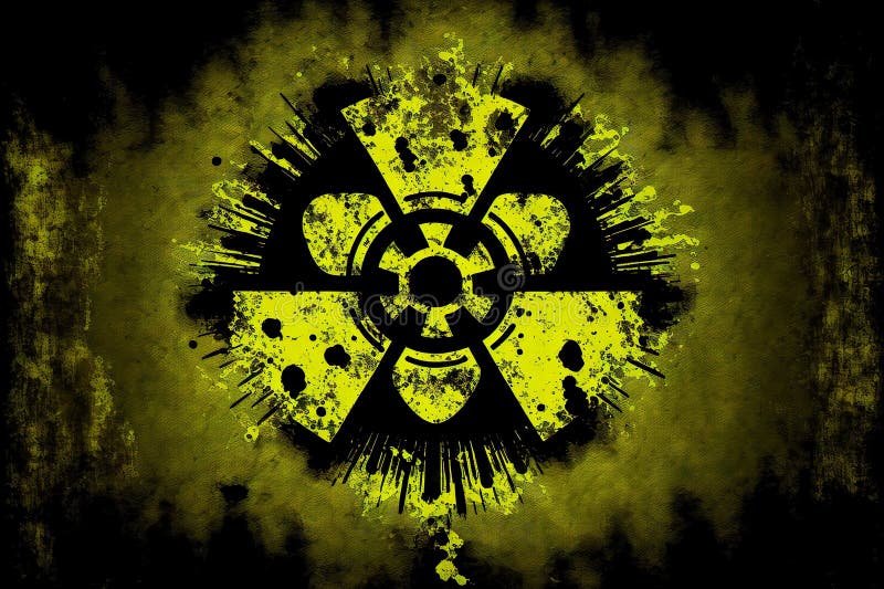 Yellow Circle with Black Segments To Indicate Radiation Hazard Stock ...
