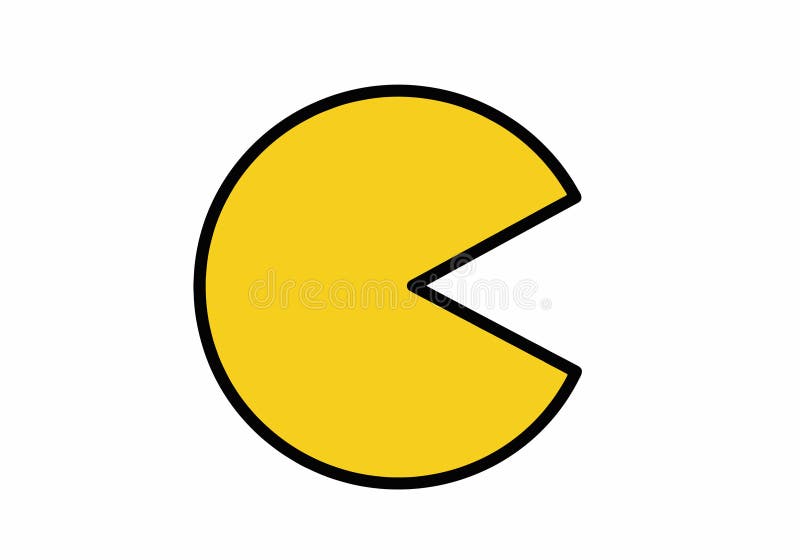 Pacman clipart. stock illustration. Illustration of open - 361368992