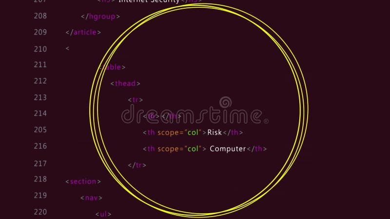 Yellow Circle Overlay Animation on Dark Background Using HTML and CSS Stock Footage - Video of ...