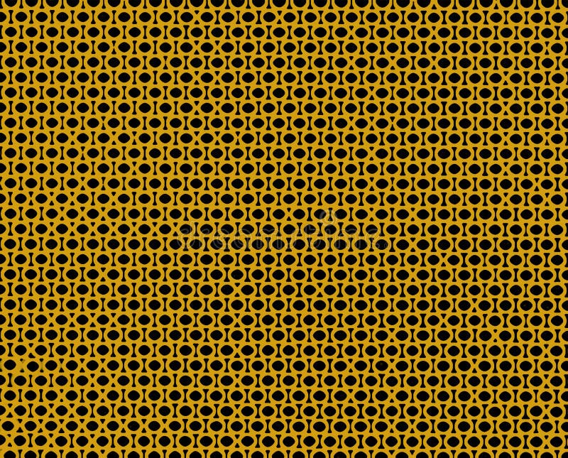 Yellow Circle Pattern Arranged on Black Background. Stock Photo - Image ...