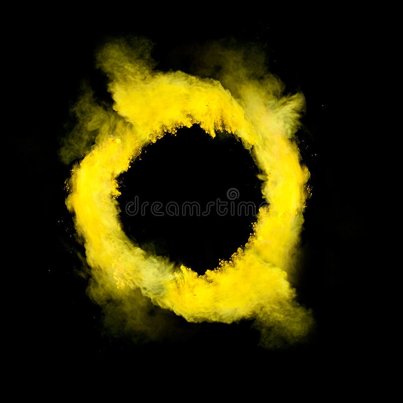 Yellow circle stock image. Image of blooming, splash - 32179535