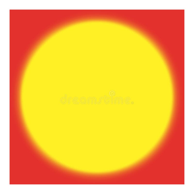 Yellow Circle Red Square. Vector Illustration. Stock Image Stock Vector ...