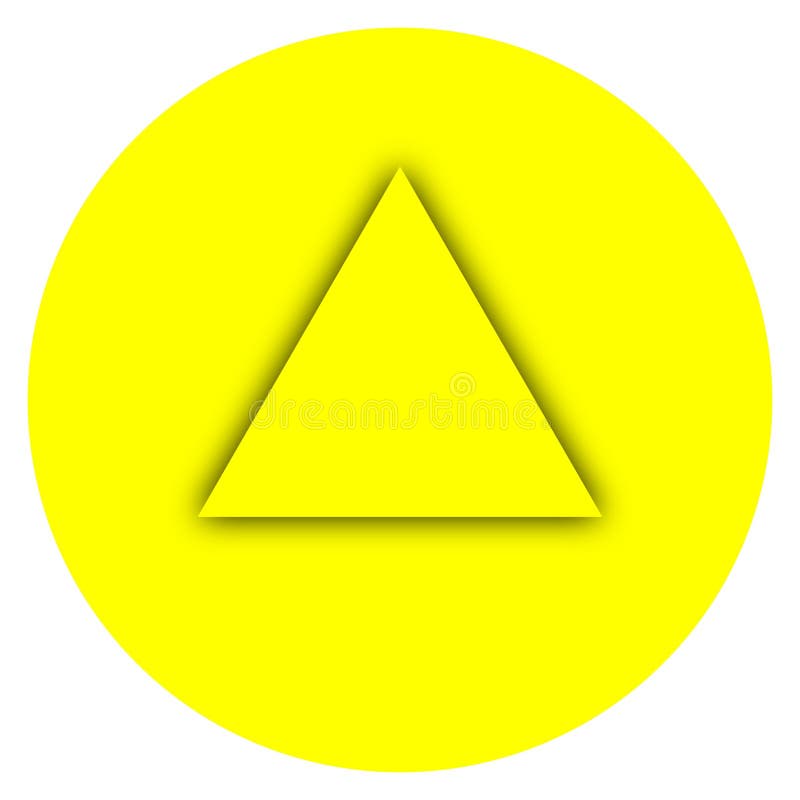 Yellow Circle Shape Label for Website Graphics Stock Illustration ...