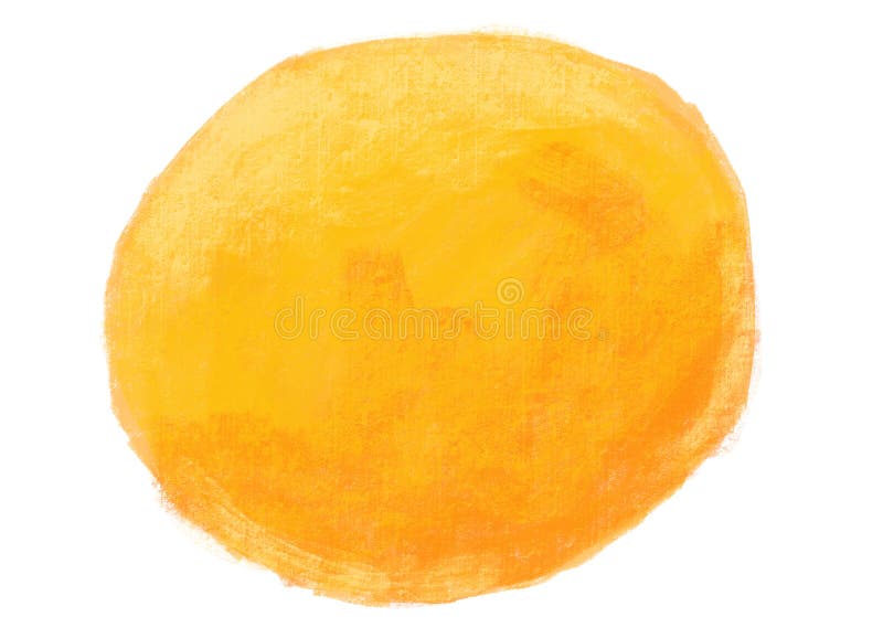 Yellow Circle Sphere Chalk Painting Drawing Art Illustration Frame ...