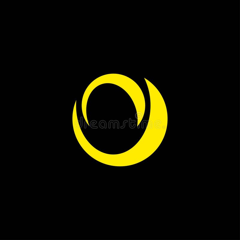 Yellow Circle Vector Logo Template Design Stock Vector - Illustration ...