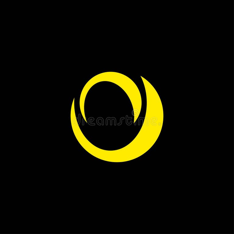 Yellow Circle Vector Logo Template Design Stock Vector - Illustration ...