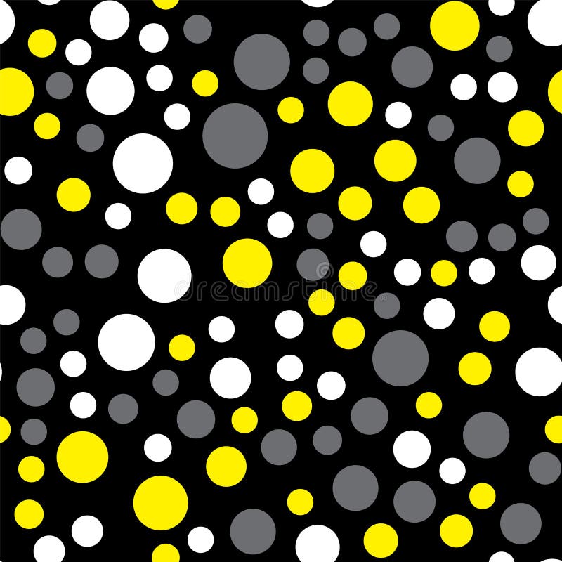 Yellow Circles Seamless Pattern, Great Design for Any Purpose. Vector ...