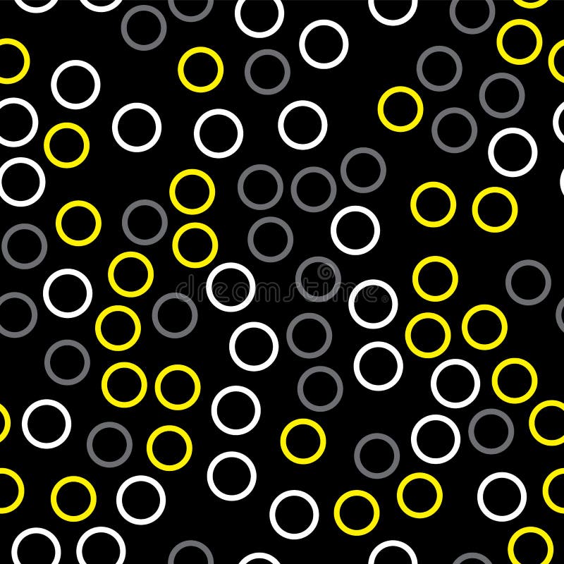 Yellow Circles Seamless Pattern, Great Design for Any Purpose. Vector ...