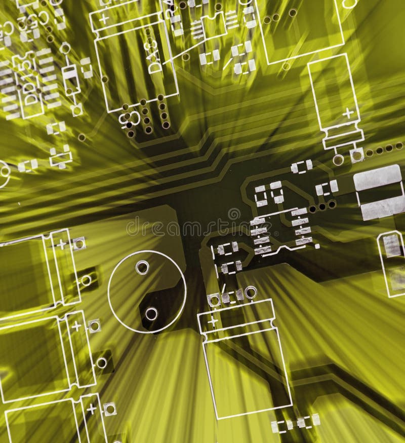 Yellow circuit stock image. Image of display, flow, code - 8037409