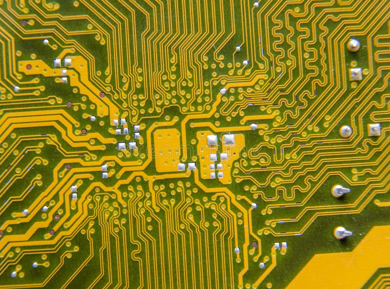 BackGround Texture Of Printed Circuit Board With Semiconductors Stock ...