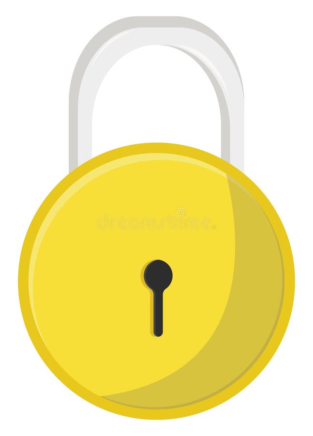Round Lock with Numbers, Icon Stock Vector - Illustration of unlock ...