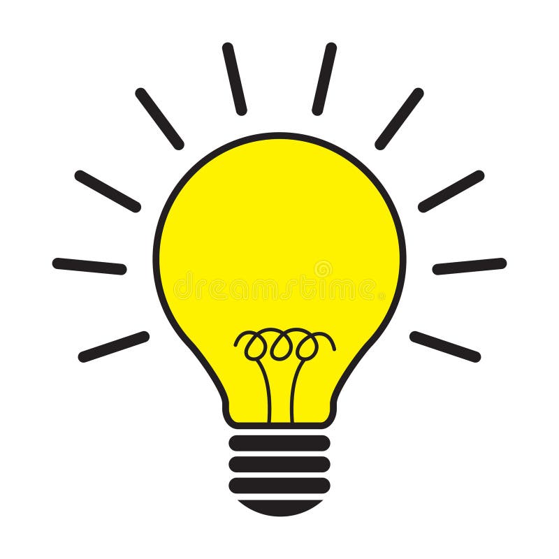 Light Bulb Yellow Outline Stock Illustrations – 3,405 Light Bulb Yellow ...