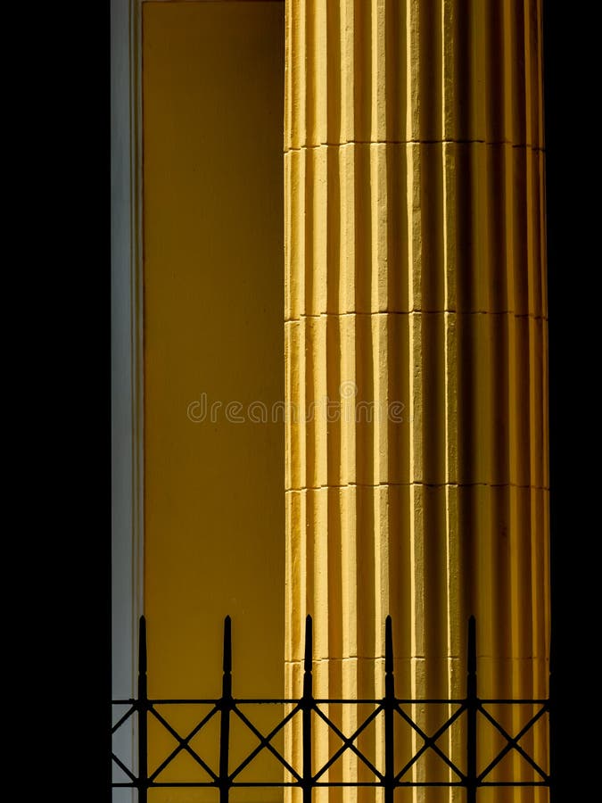 Detail of Classic Stone Pillar Stock Image - Image of luxury, court ...