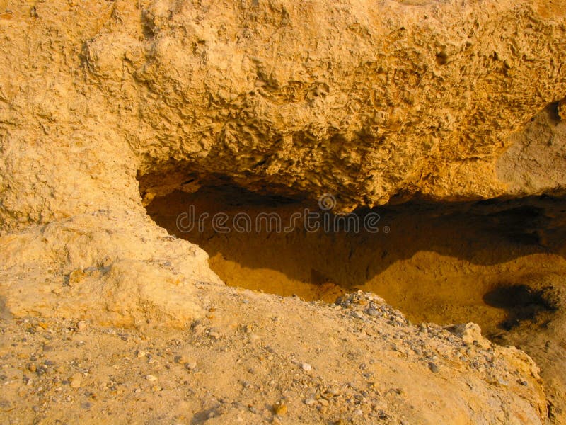 Yellow clay stock image. Image of texture, cave, treatment - 10313107