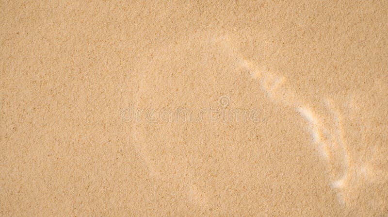 Yellow Clean Sand with Wavy Patterns Under Clear Water Stock Photo ...