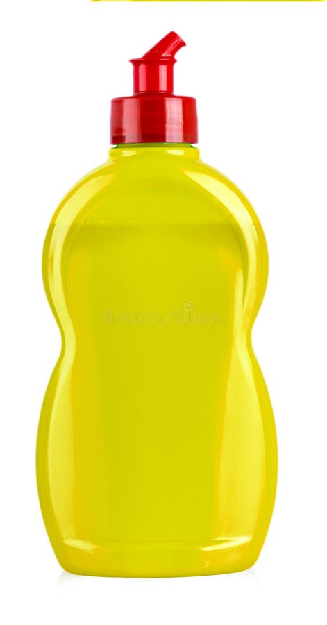 Yellow Cleaning Equipment Isolated on a White Background. Selective ...