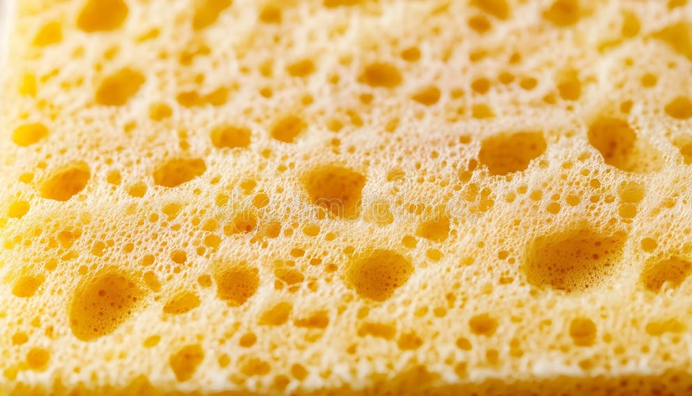 Yellow Cleaning Sponge Surface Texture Stock Image - Image of material ...