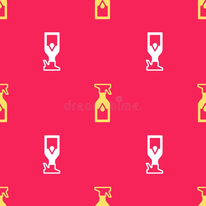 Yellow cleaning cart icon stock vector. Illustration of detergent ...