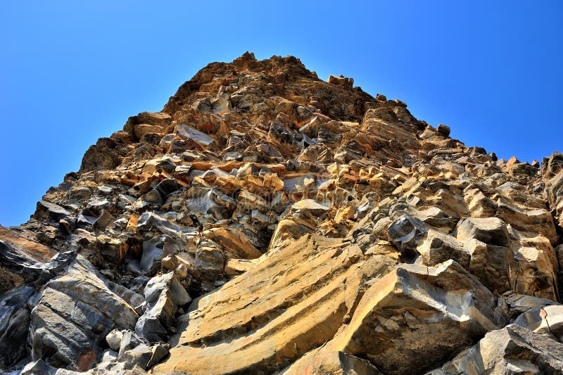 Yellow cliff of sandstone stock photo. Image of brown - 53251338
