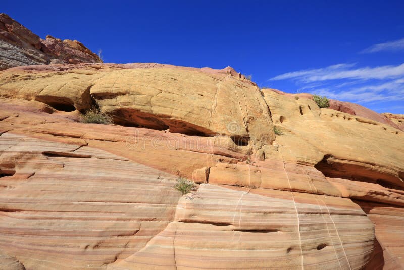 Yellow cliff stock image. Image of yellow, nevada, trail - 135617811