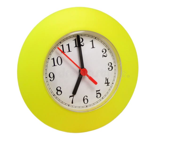 Plastic clock stock photo. Image of simple, clockface - 14697968