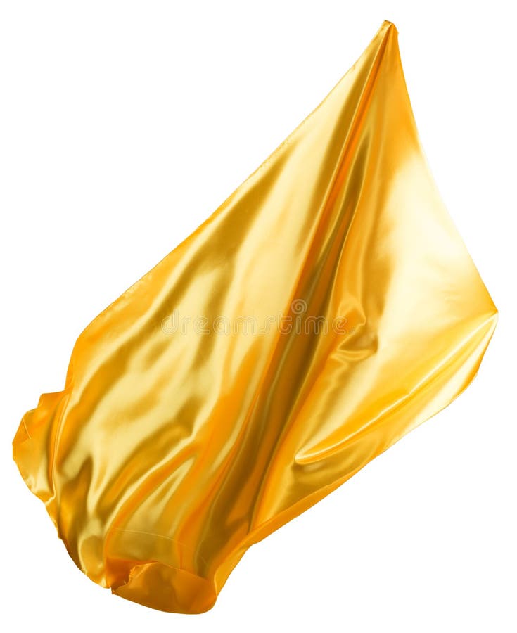 Yellow cloth flutters stock image. Image of textile - 261360957