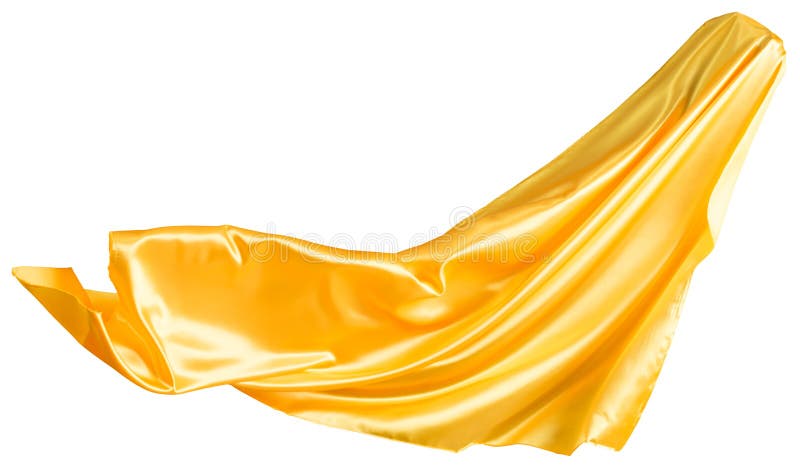 Yellow cloth flutters stock image. Image of textile - 261360957
