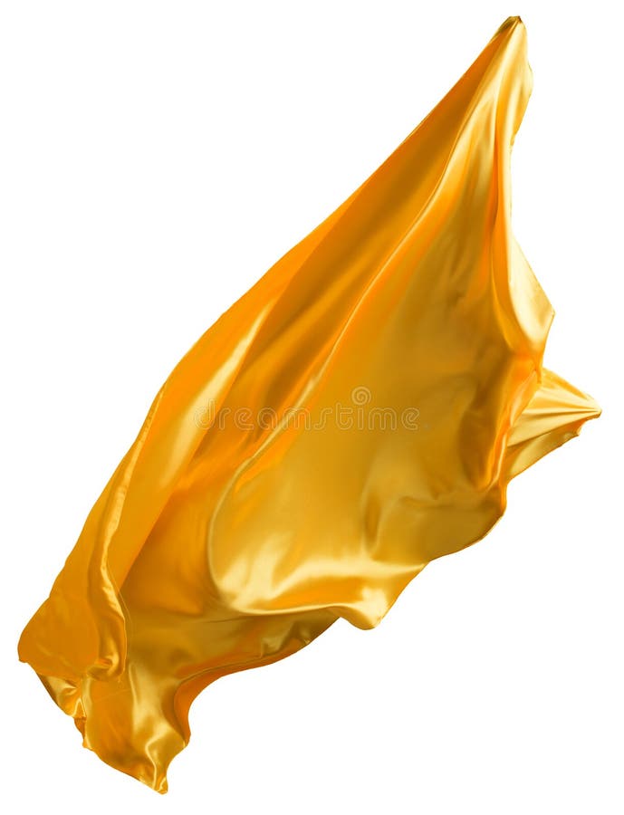 Yellow cloth flutters stock image. Image of beautiful - 275044841