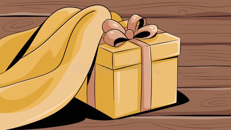 Yellow Cloth Reveal Box stock vector. Illustration of racked - 367884676