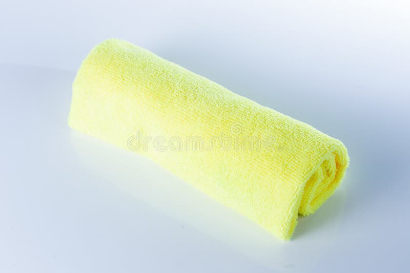 Set of Cloths Microfiber Isolated on White Stock Photo - Image of ...