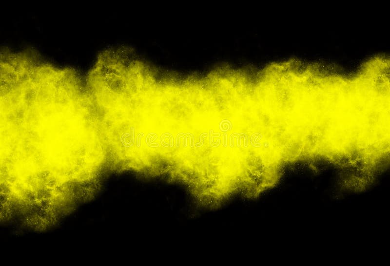 Yellow Cloud Going from Side To Side Stock Image - Image of background ...