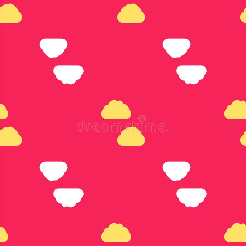 Yellow Cloud Applications Web Design Template Stock Vector ...