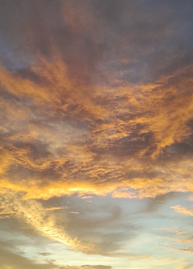 Yellow Clouds in the Afternoon Stock Photo - Image of afternoon, clouds: 337252130