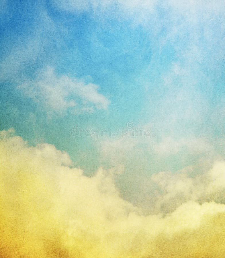 Yellow Blue Mist stock photo. Image of coarse, mystical - 22102696