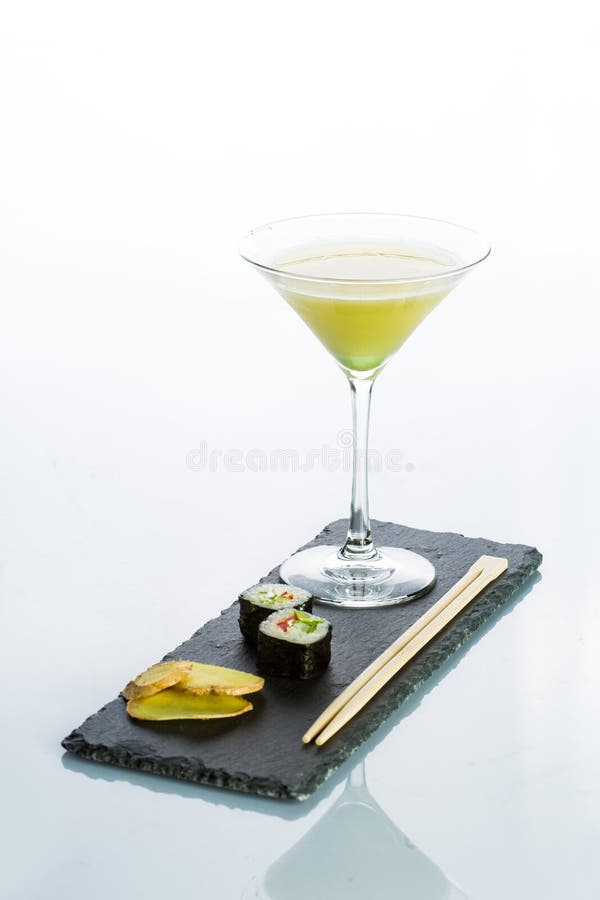 Sushi Martini Cocktail stock photo. Image of mango, close - 137107072