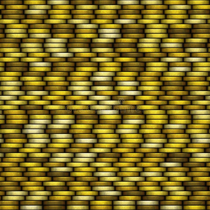 Yellow coins texture stock illustration. Illustration of economy ...