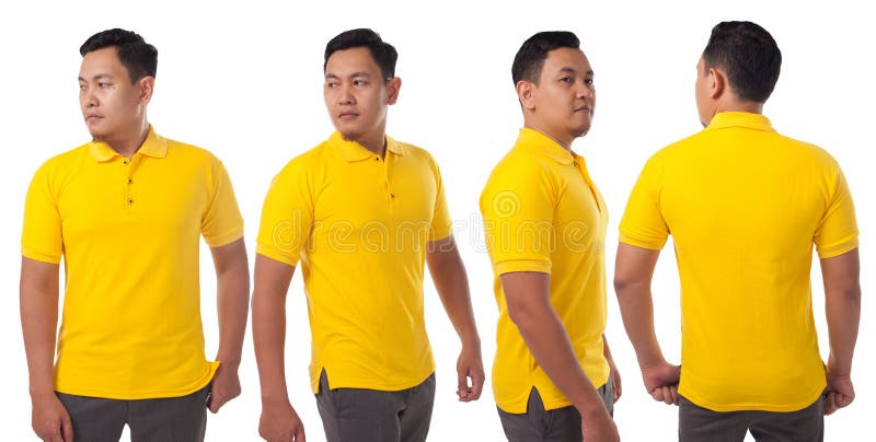 Yellow Collared Shirt Design Template Stock Photo - Image of human ... Yellow Collared Shirt Design Template Stock Photo - Image of human ...