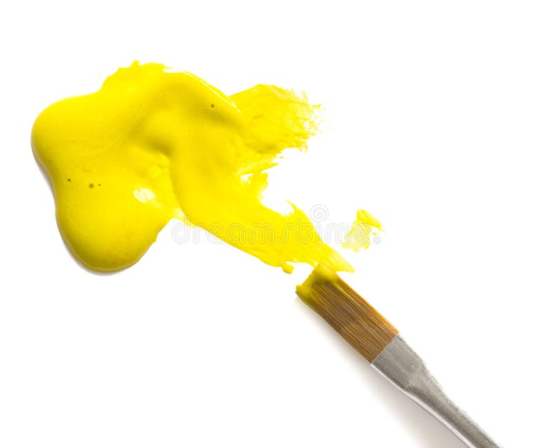 Yellow color stock image. Image of draw, abstract, watercolor - 18961179