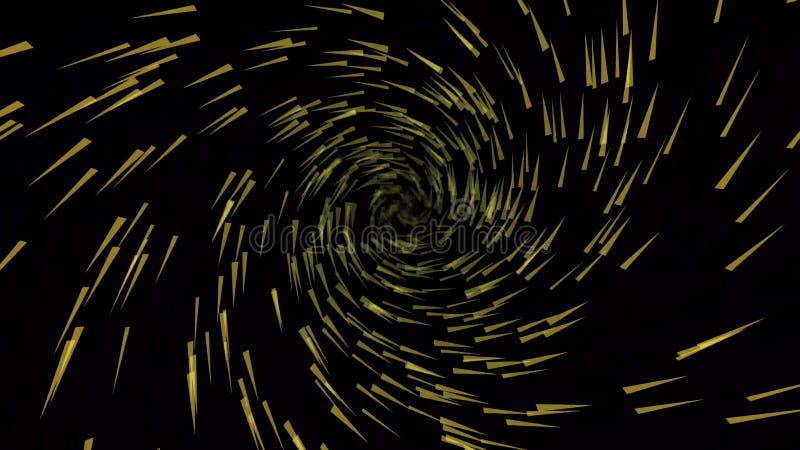 Yellow Color Abstract Triangle Animation in Fast Motion. Abstract ...