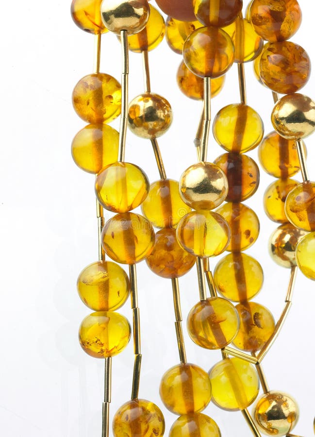 Yellow color beads chain stock photo. Image of colorful - 11337790