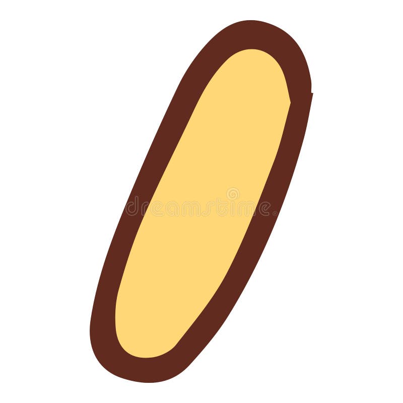 Yellow Color Candy Stick Icon, Hand Drawn Style Stock Vector ...