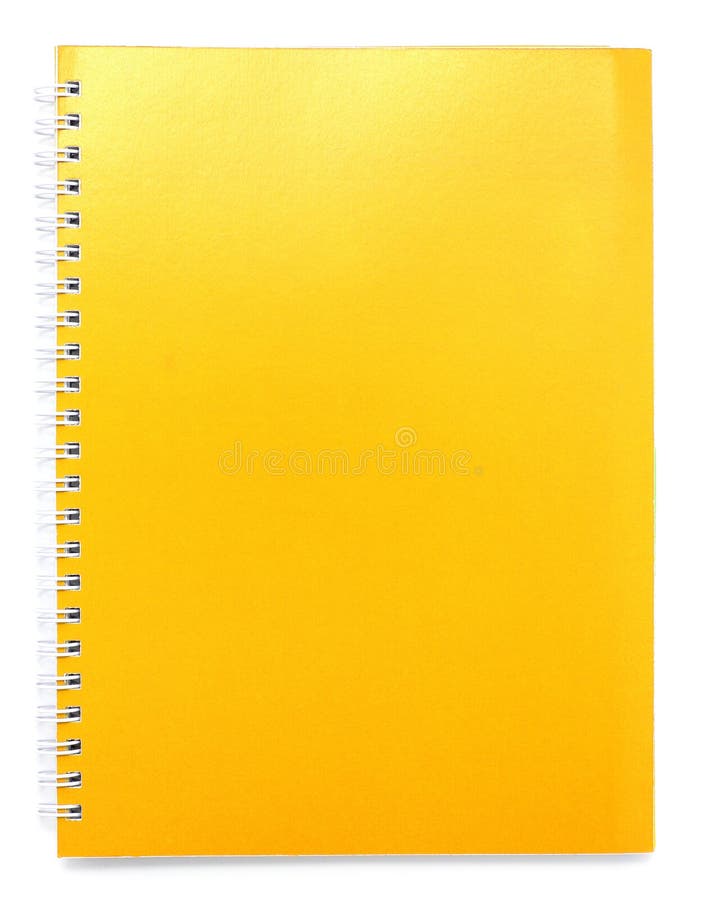 Yellow Color Cover Note Book Stock Photo - Image of notebook, diary ...