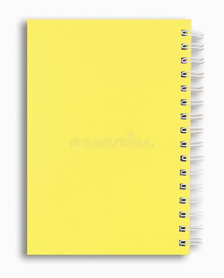 Yellow color note book stock photo. Image of notepad - 15807462