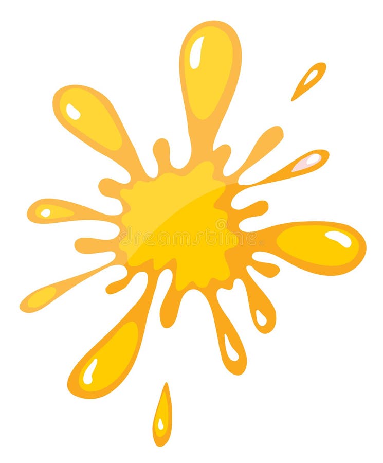 Orange paint splodge stock illustration. Illustration of design - 2767483