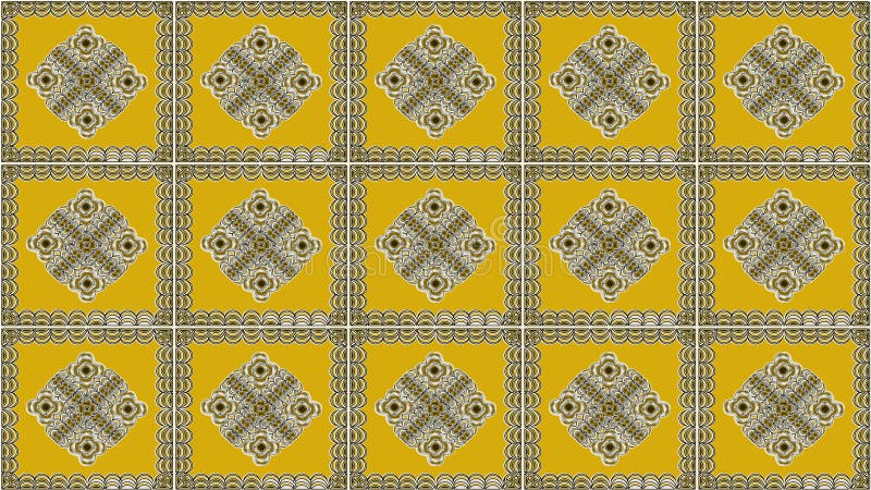 Yellow Color, Square Shape, Abstract Pattern Vector Graphic Design ...
