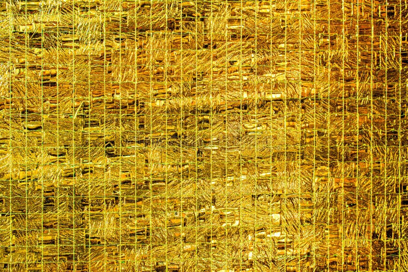 Yellow Colored Abstract Glass Background with Textures of Different ...