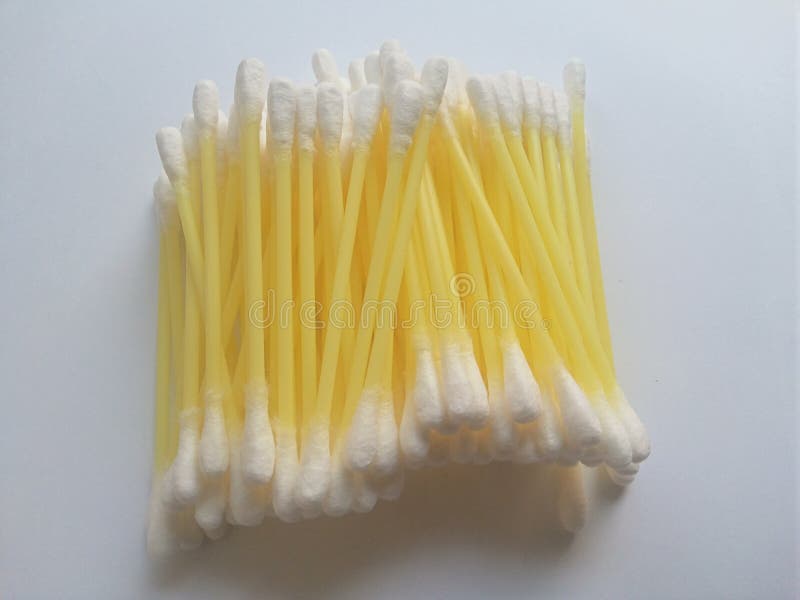 Yellow colored earbuds stock image. Image of colored - 61296113